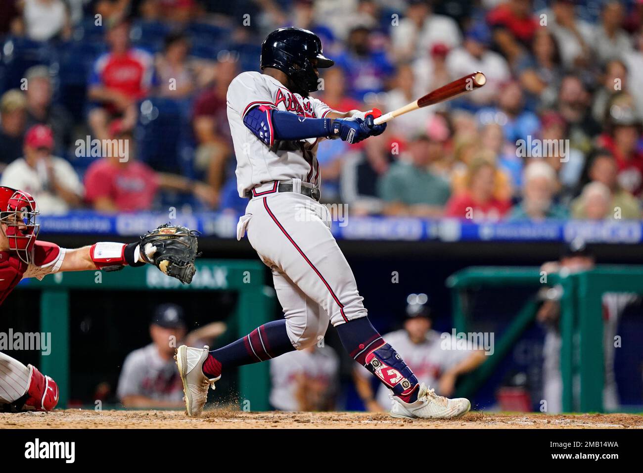Atlanta Braves' Michael Harris II hits a run-scoring double off ...