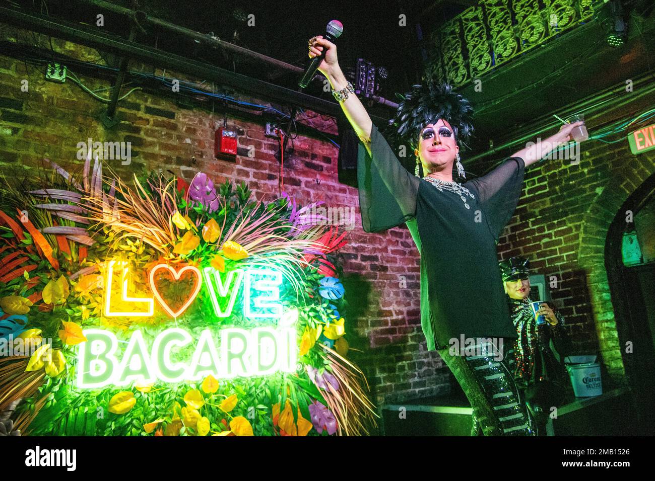 A Drag Queen performs at Tales of the Cocktail 2022 at Bacardi Drag ...
