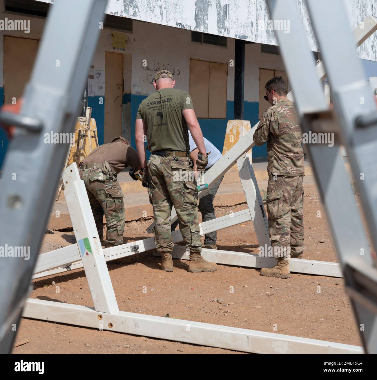 U.S Air Force civil engineers with the 776th Expeditionary Air Base ...