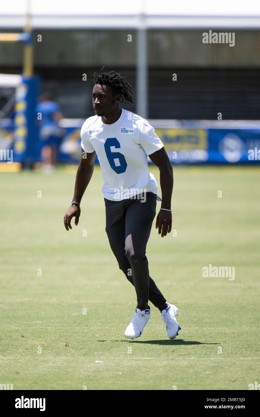 Los Angeles Rams cornerback Derion Kendrick runs during NFL football ...