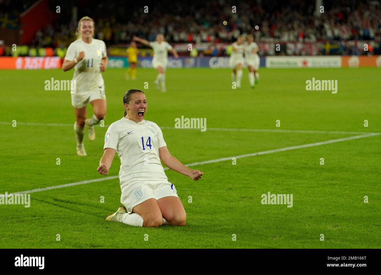 England's Francesca Kirby celebrates after scoring her side's 4th goal ...