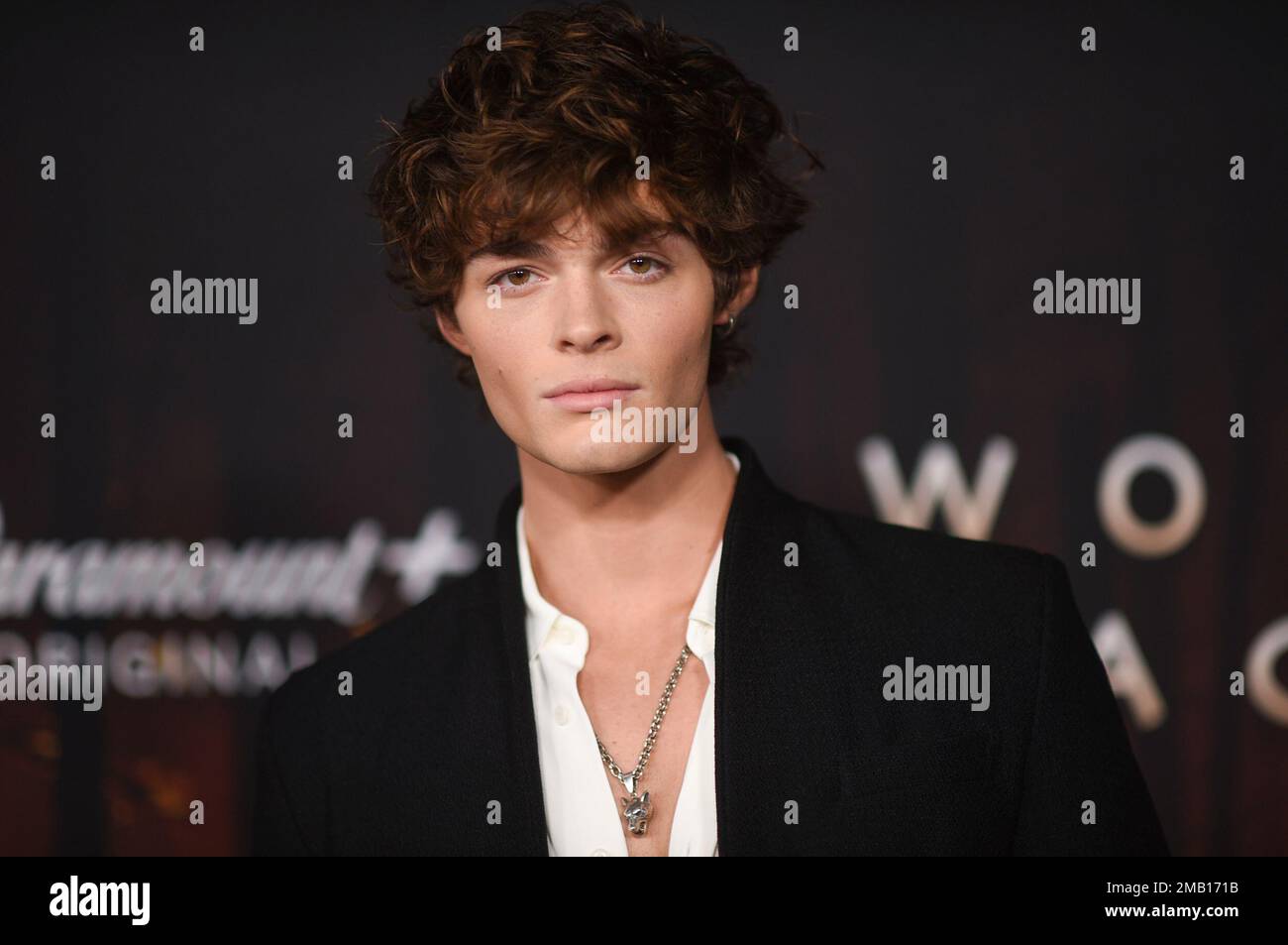 Tyler Lawrence Gray arrives at the premiere of "Wolf Pack" on Thursday ...