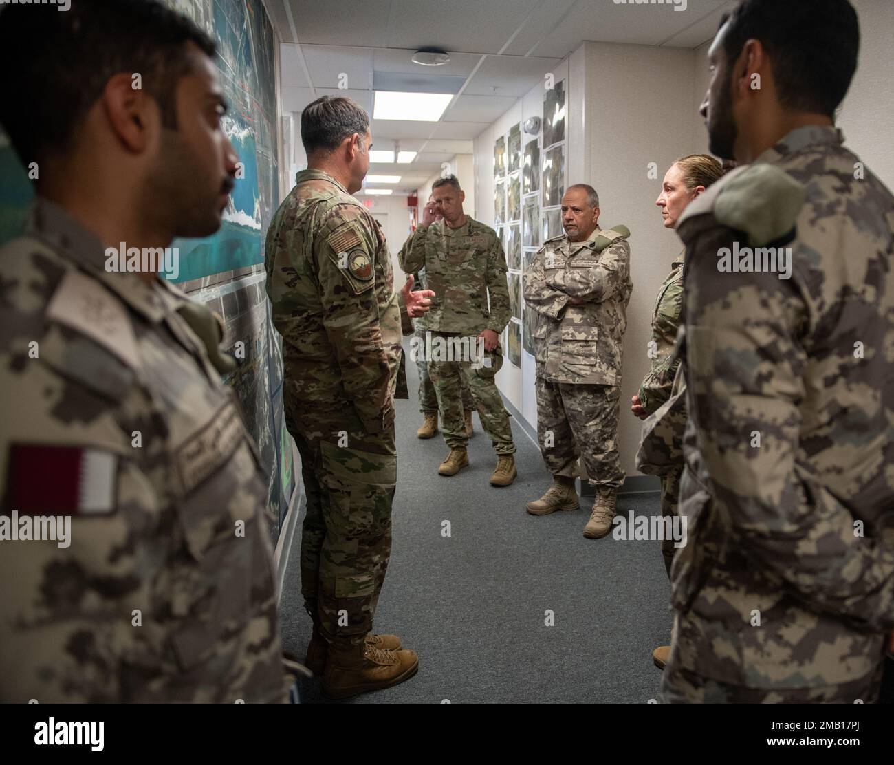U.S. Air Force Col. Greg Moseley, 325th Fighter Wing commander, left ...