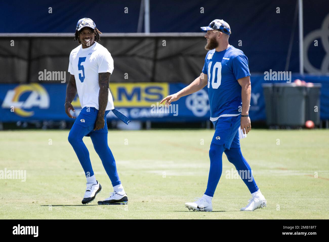 Los Angeles Rams cornerback Jalen Ramsey, left, and wide receiver ...