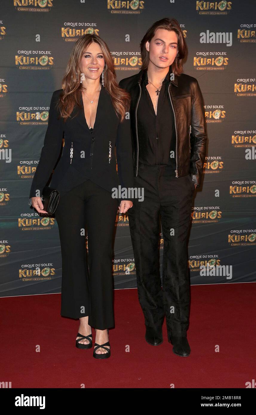 Jan 18, 2023 - London, England, UK - Elizabeth Hurley and Damien Hurley ...