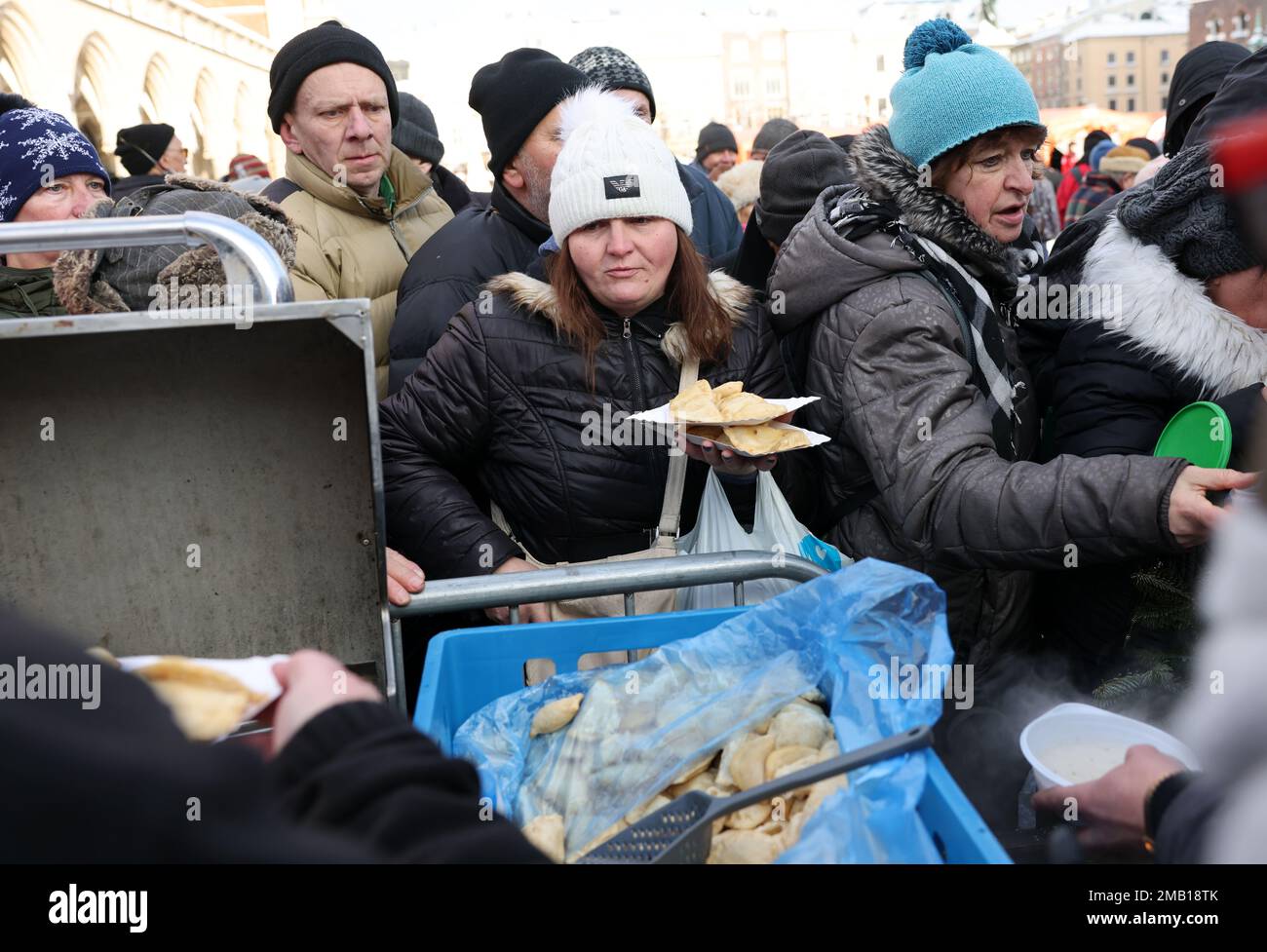 Krakow, Poland - Dec 18, 2022: Christmas Eve for poor and homeless on ...