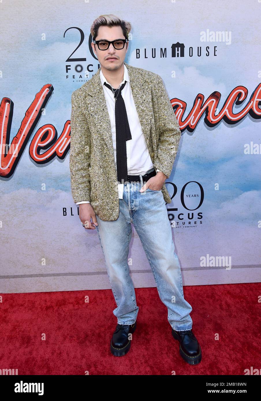 Zach Villa arrives at the premiere of "Vengeance," Monday, July 25 ...