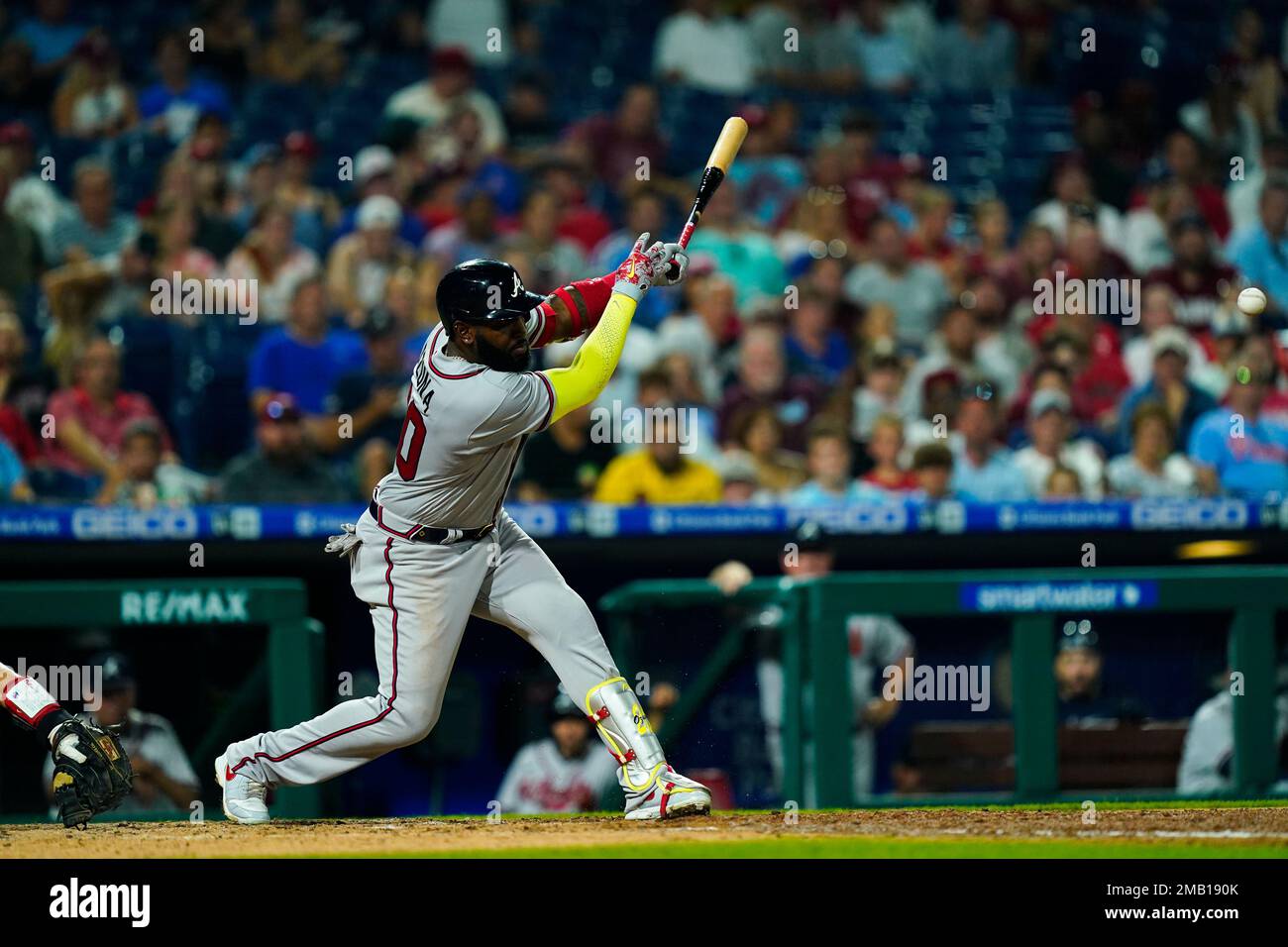 Atlanta Braves' Marcell Ozuna during the sixth inning of a baseball ...