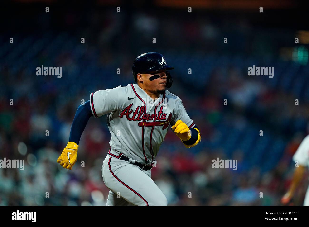 Atlanta Braves' William Contreras plays during the fourth inning of a ...