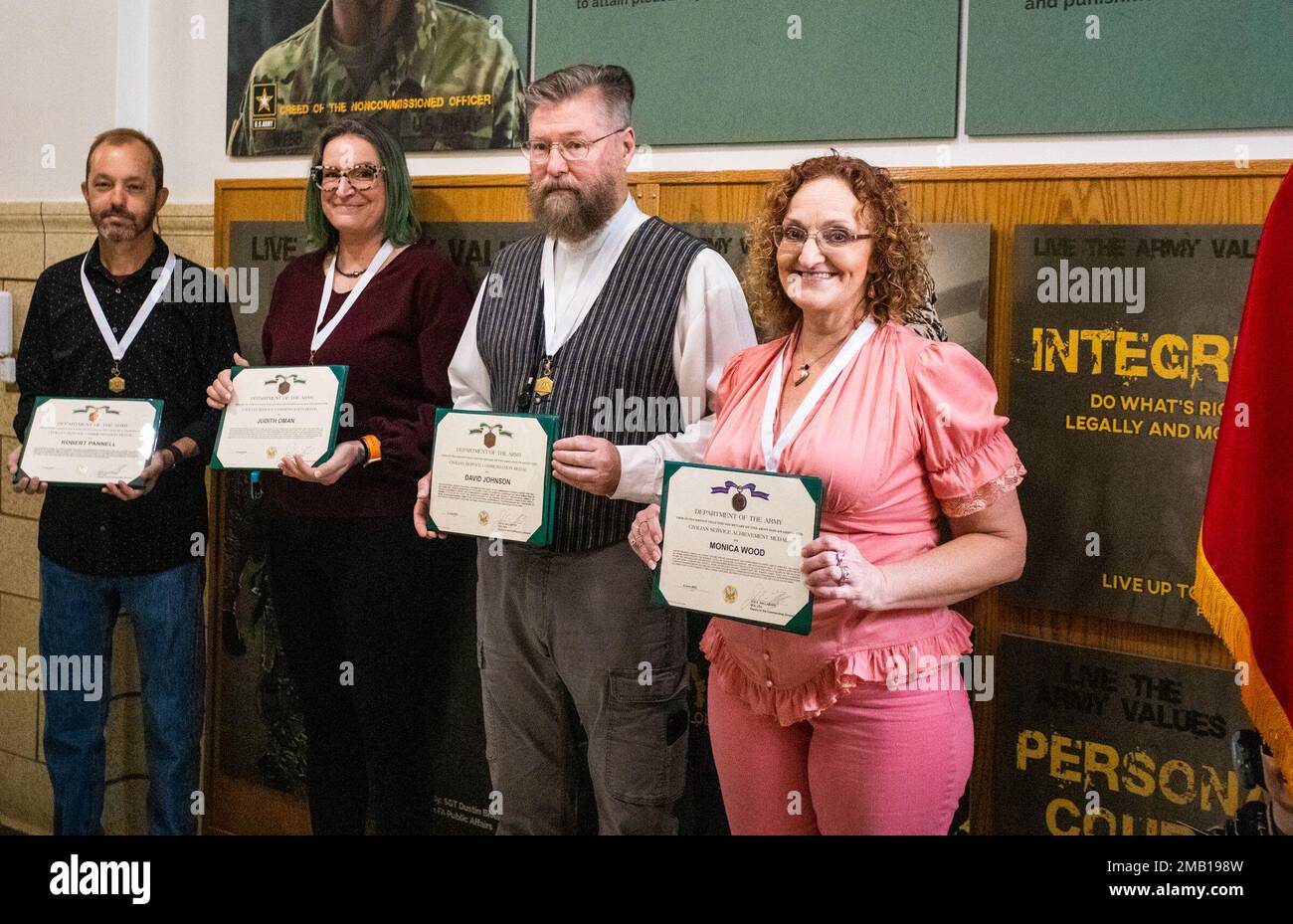 From left, Deputy Director of Fort Sill Public Affairs, Keith Pannell ...