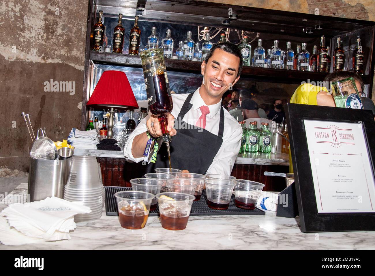 Bartenders are seen at Tales of the Cocktail 2022 at Getting the Band ...
