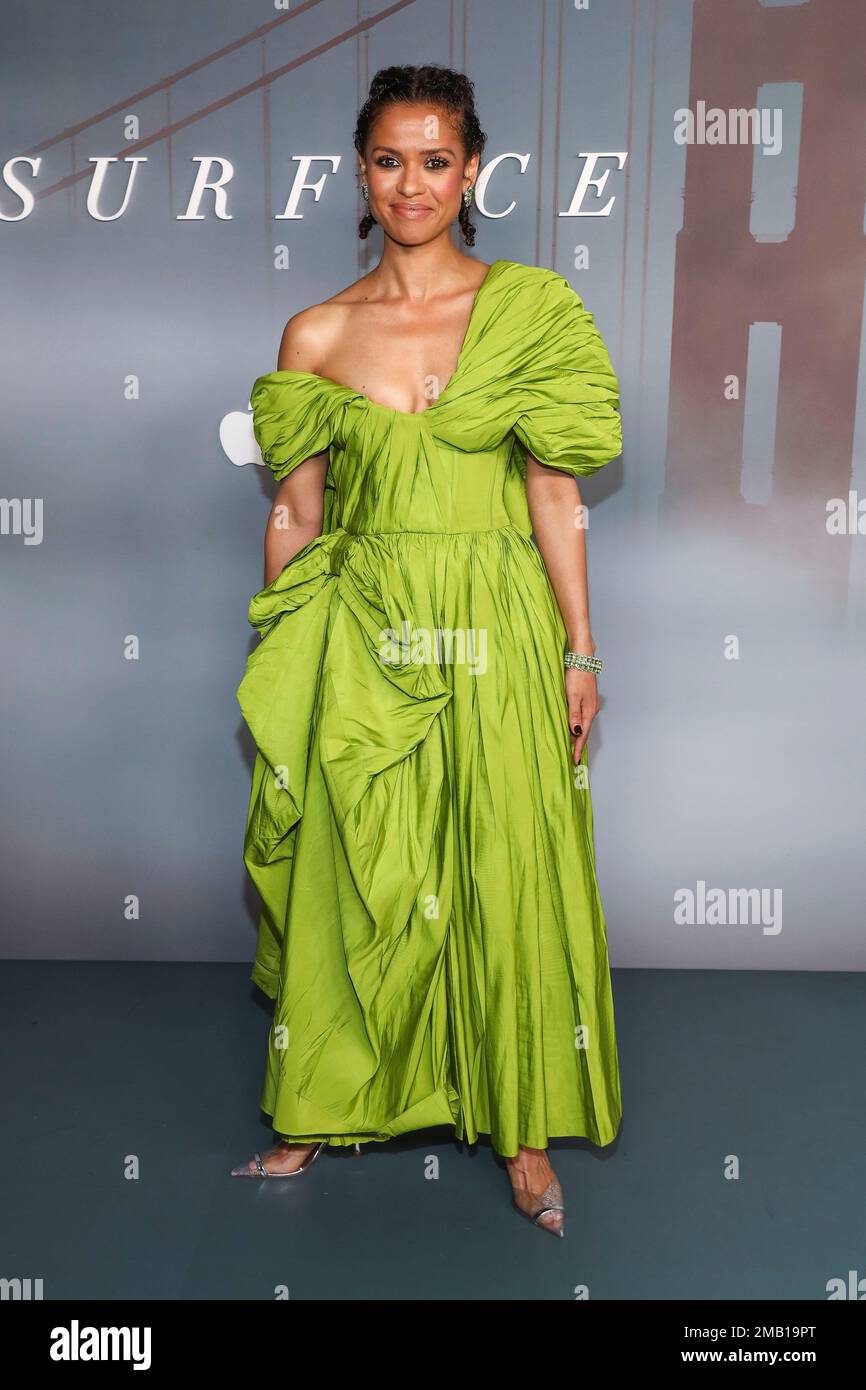 Actor Gugu Mbatha-Raw attends the Apple TV+ premiere of "Surface" at ...