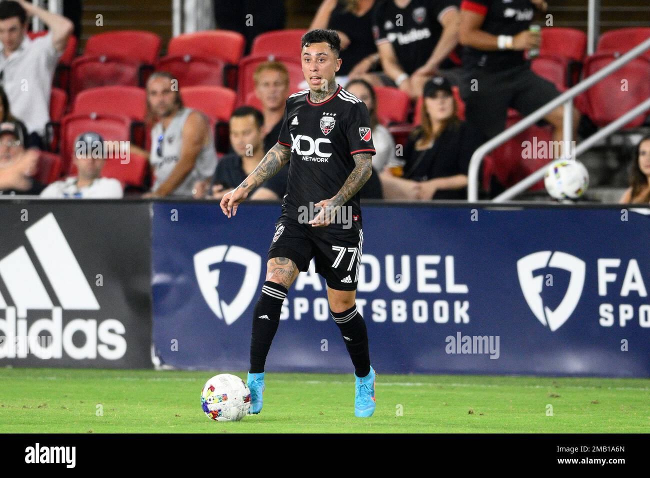 D.C. United Martin Rodriguez (77) in action during the second half of ...