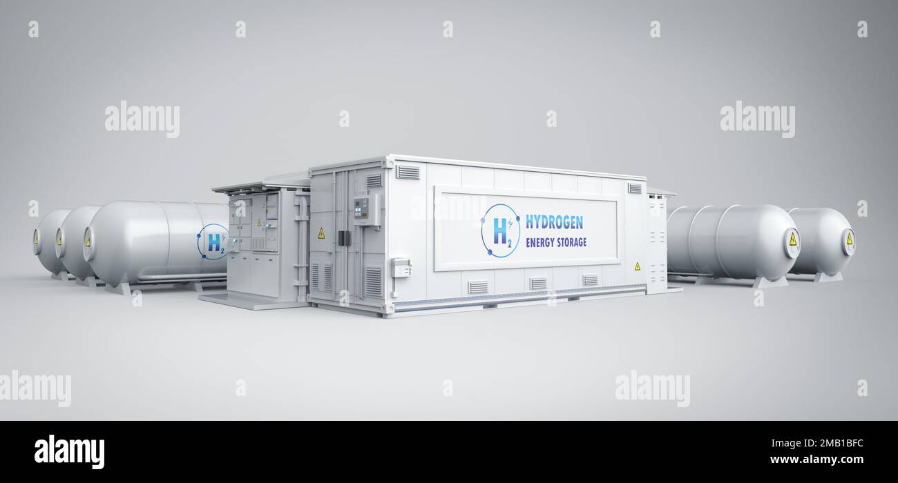 3d rendering energy storage system or battery container unit with ...