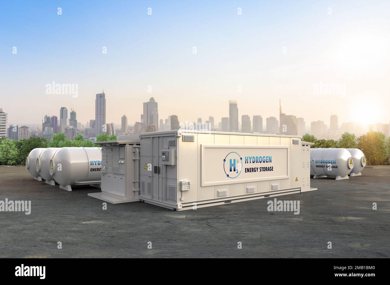 3d rendering energy storage system or battery container unit with ...