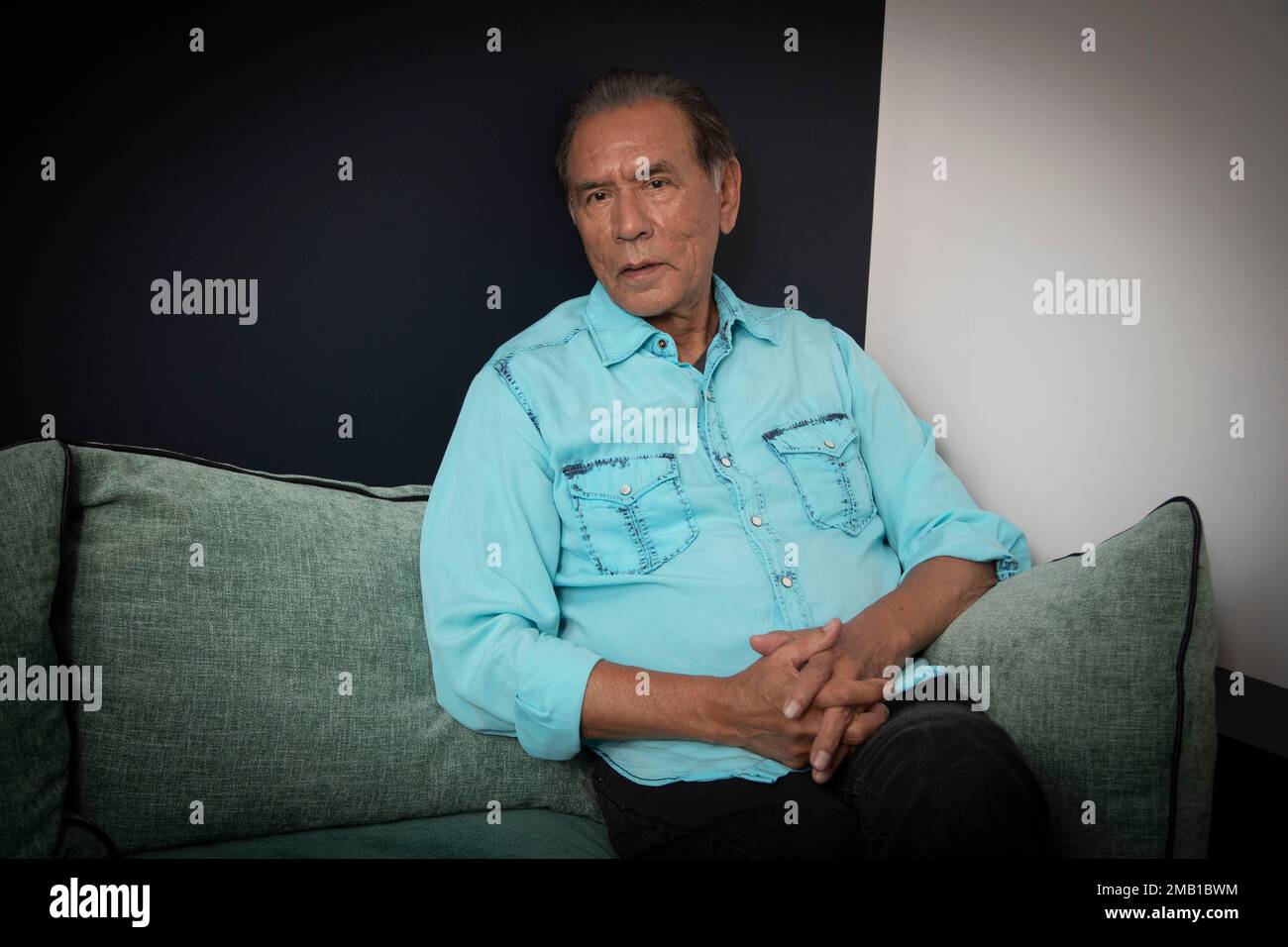 Actor Wes Studi poses for a portrait in New York on June 14, 2022, to ...