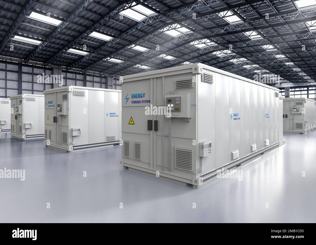 3d rendering energy storage system or battery container units in ...