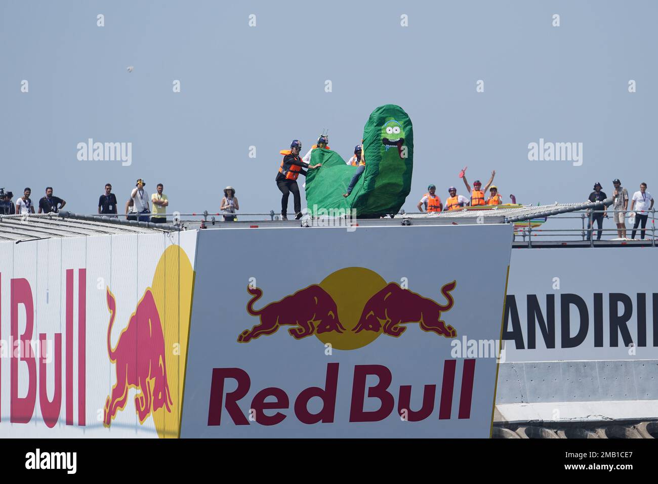 ISTANBUL, TURKIYE - AUGUST 14, 2022: Competitor performs a flight with ...