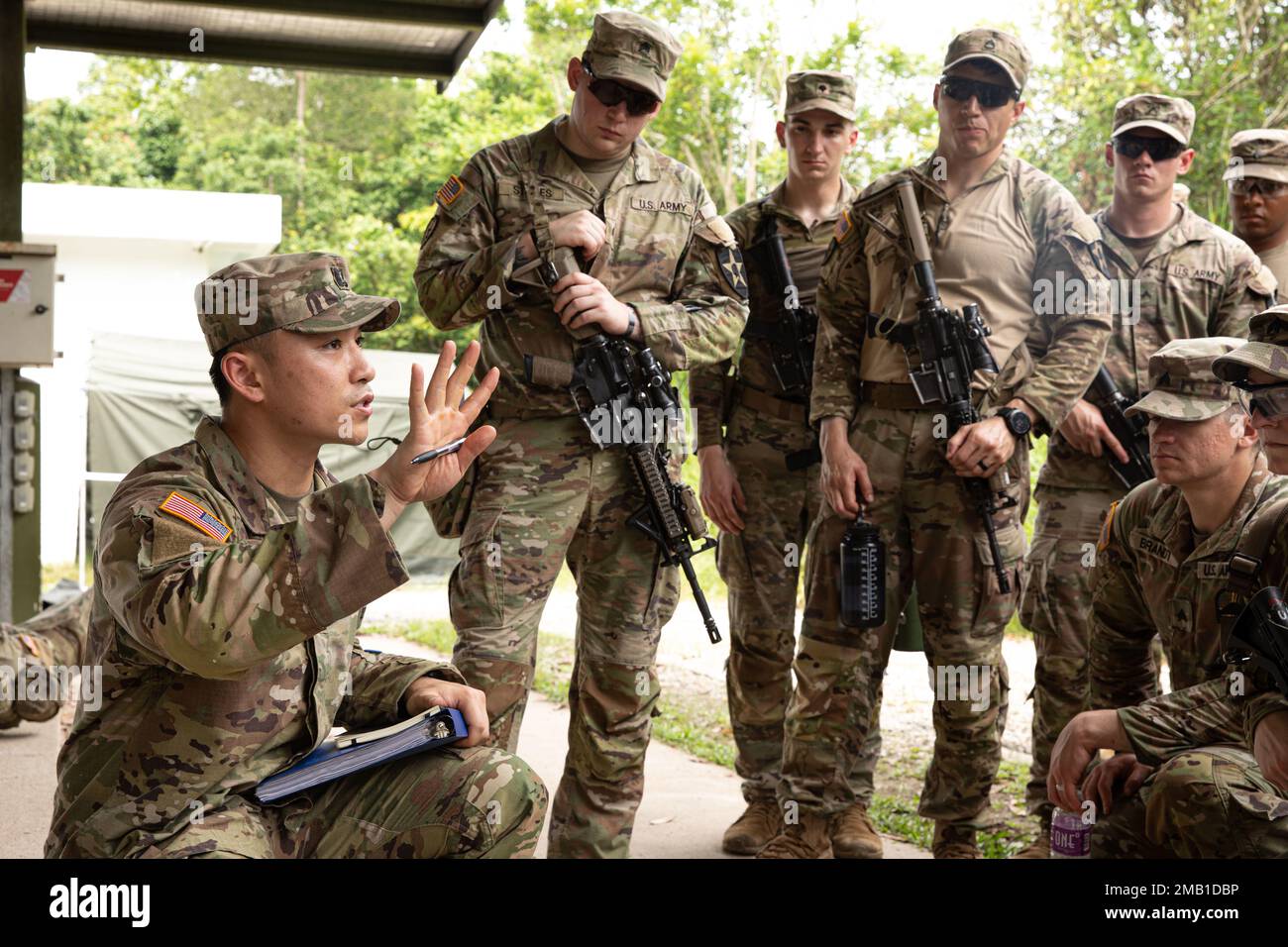 SINGAPORE - U.S. Army Capt. Tai Nguyen, commander of Alpha Company, 1st ...