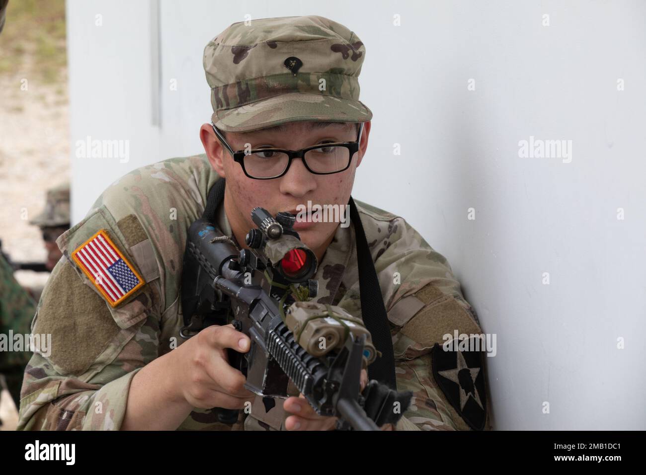 SINGAPORE - U.S. Army Spc. Levi Ashley, an infantryman with Alpha ...