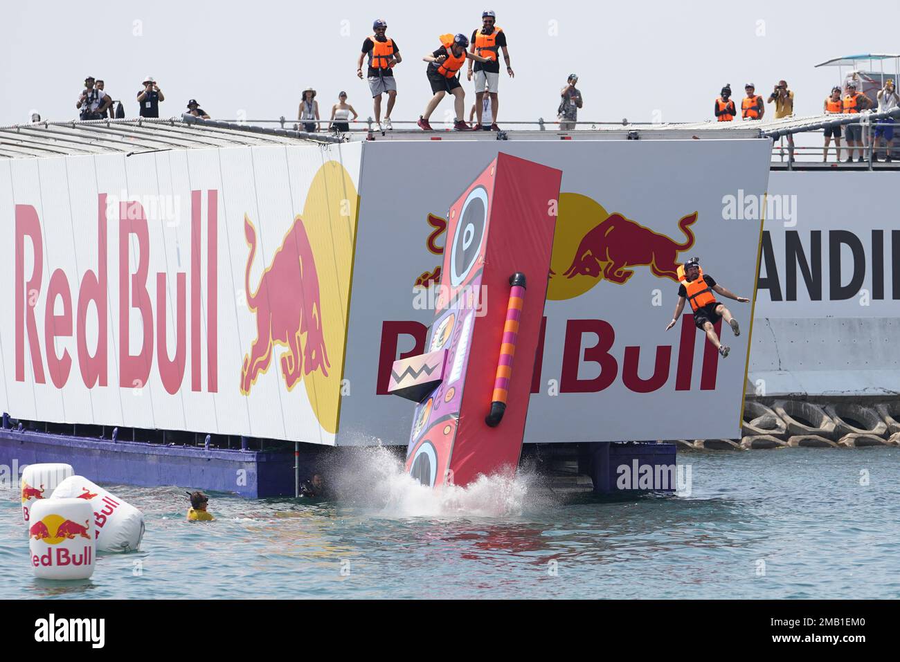 ISTANBUL, TURKIYE - AUGUST 14, 2022: Competitor performs a flight with ...