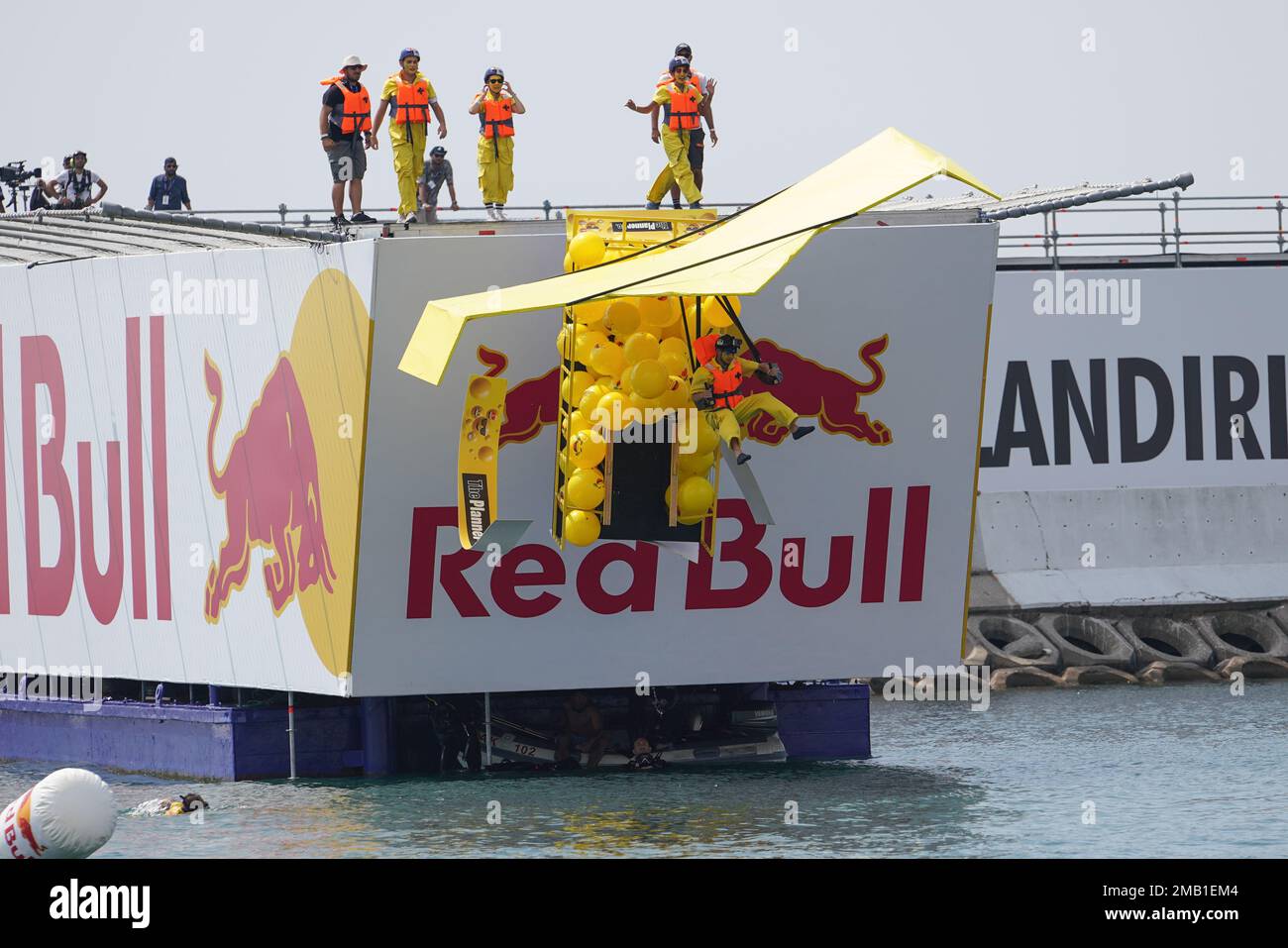 ISTANBUL, TURKIYE - AUGUST 14, 2022: Competitor performs a flight with ...