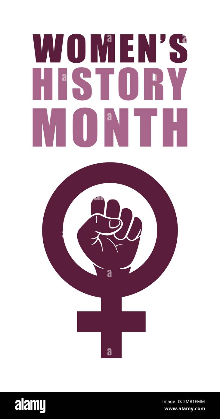 Womens History Month Stories Template Vector Illustration Feminism