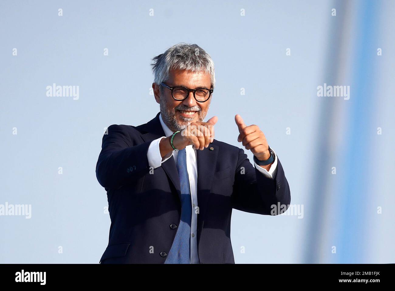 ITA airways CEO Fabio Lazzerini smiles at Rome's Leonardo da Vinci ...