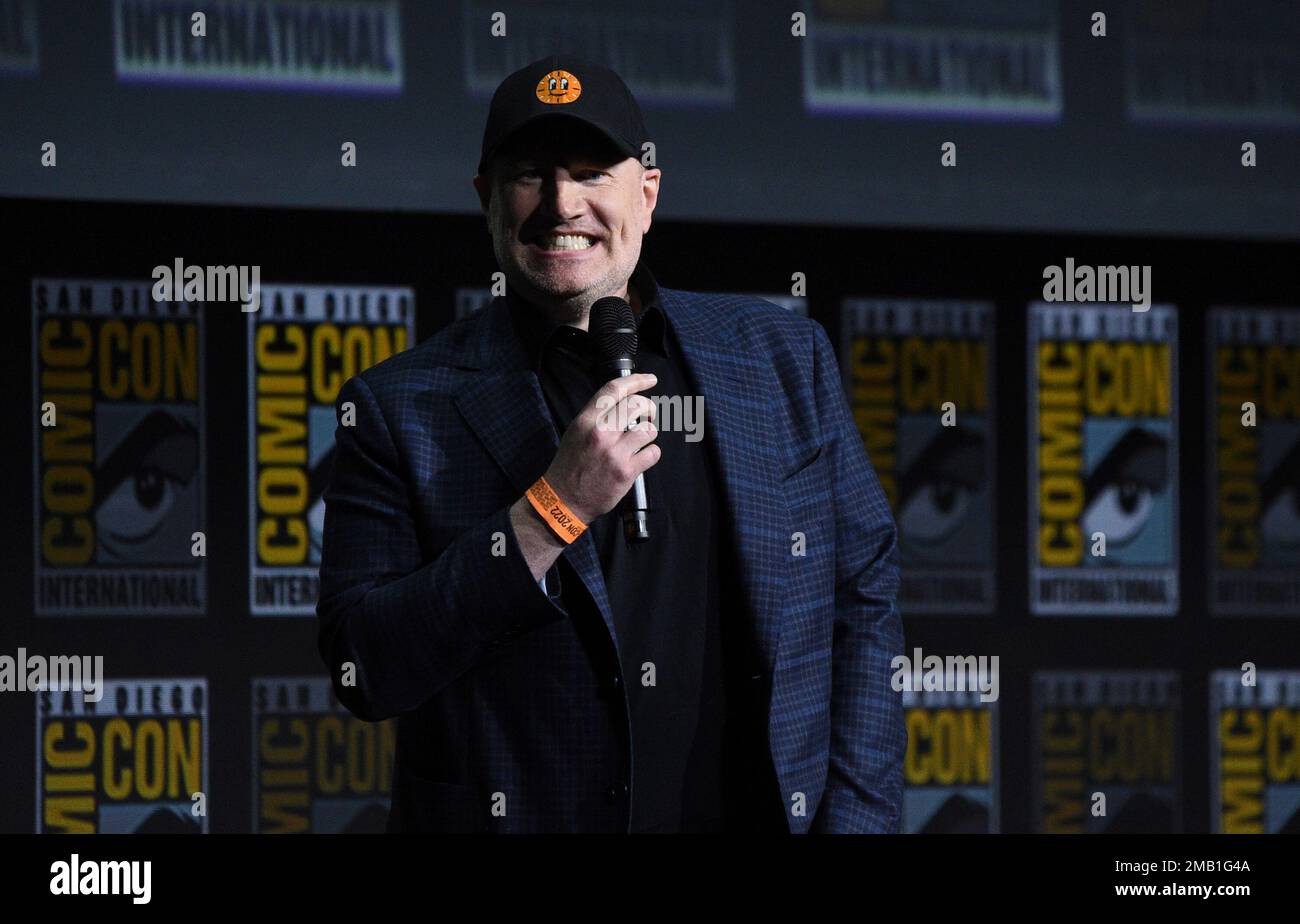 Marvel Studios President Kevin Feige attends a panel for Marvel Studios ...