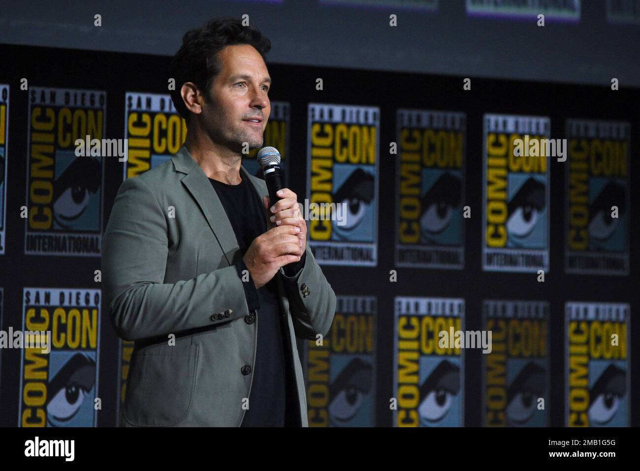 Paul Rudd attends a panel for Marvel Studios on day three of Comic-Con ...