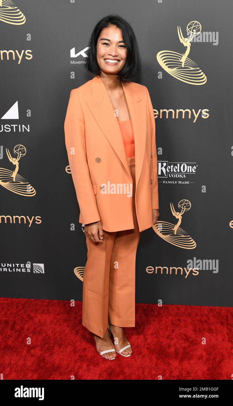 Rosey Alvero poses backstage during the 74th Los Angeles Area Emmy ...
