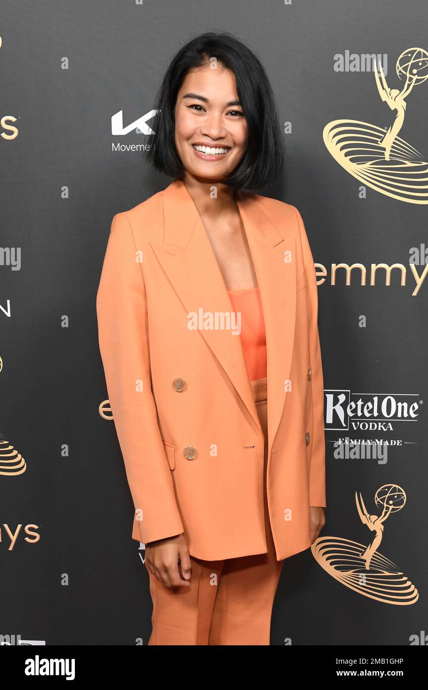 Rosey Alvero poses backstage during the 74th Los Angeles Area Emmy ...