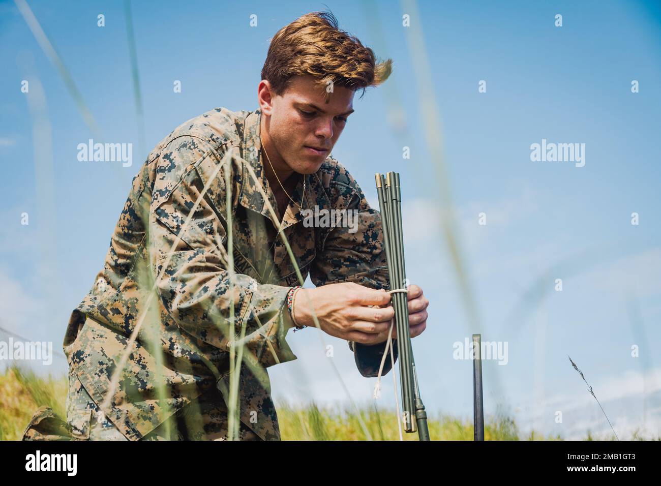 U.S. Marine Corps Cpl. Jeffrey Wray Jr., a transmissions system ...