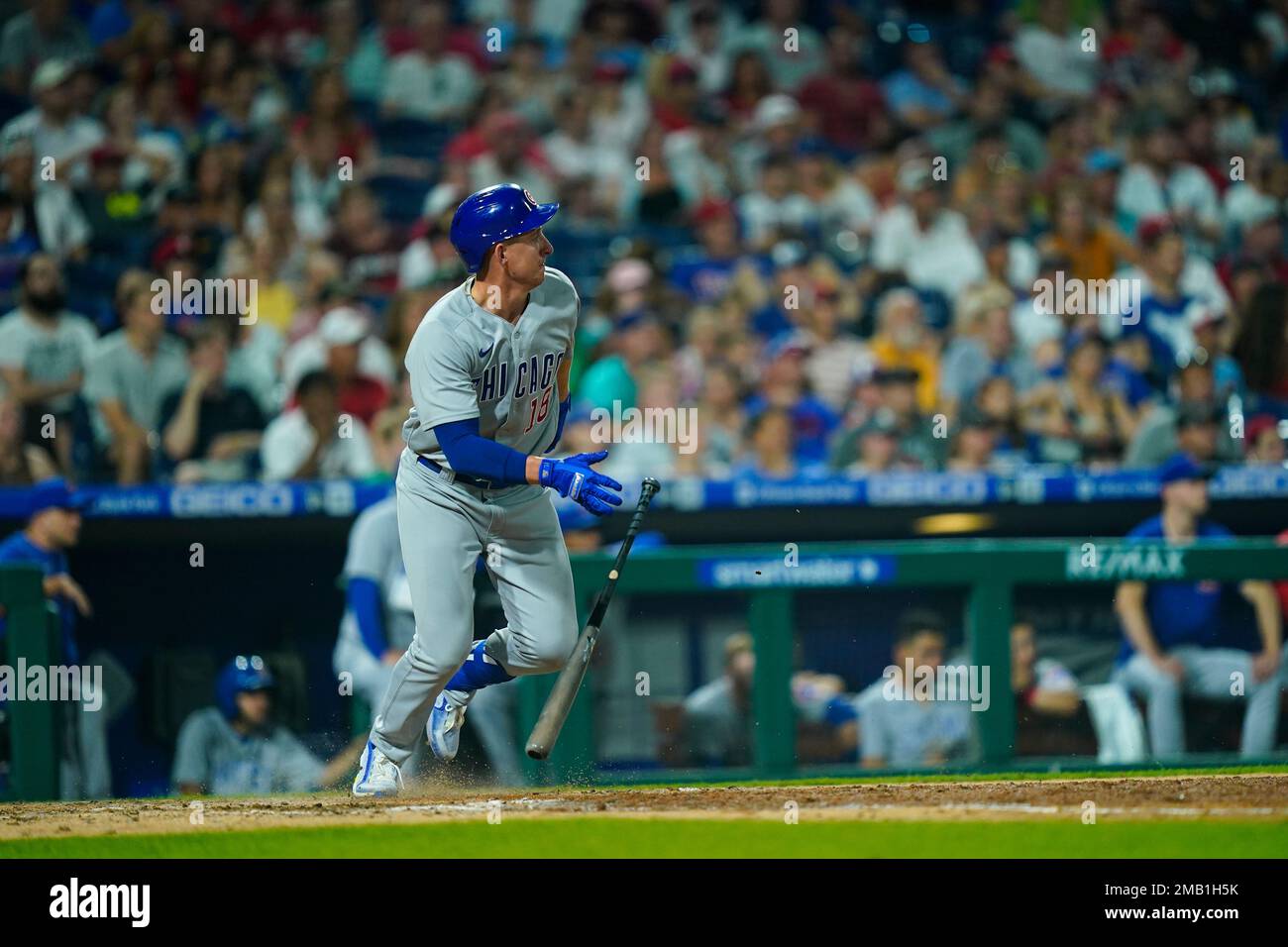 Chicago Cubs' Frank Schwindel during the tenth inning of a baseball ...