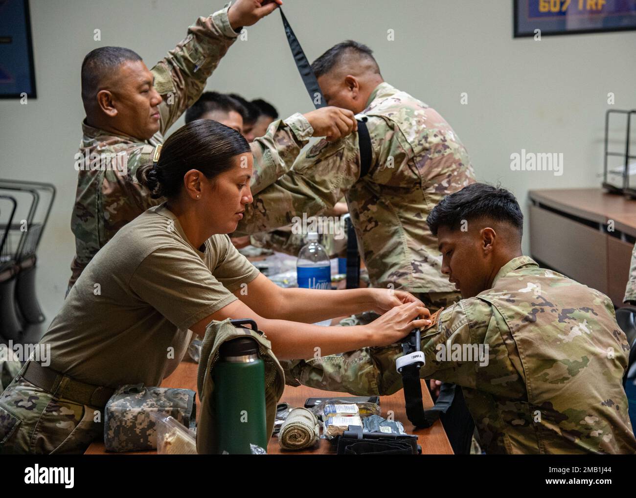 Reserve Citizen Airmen assigned to the 44th Aerial Port Squadron ...