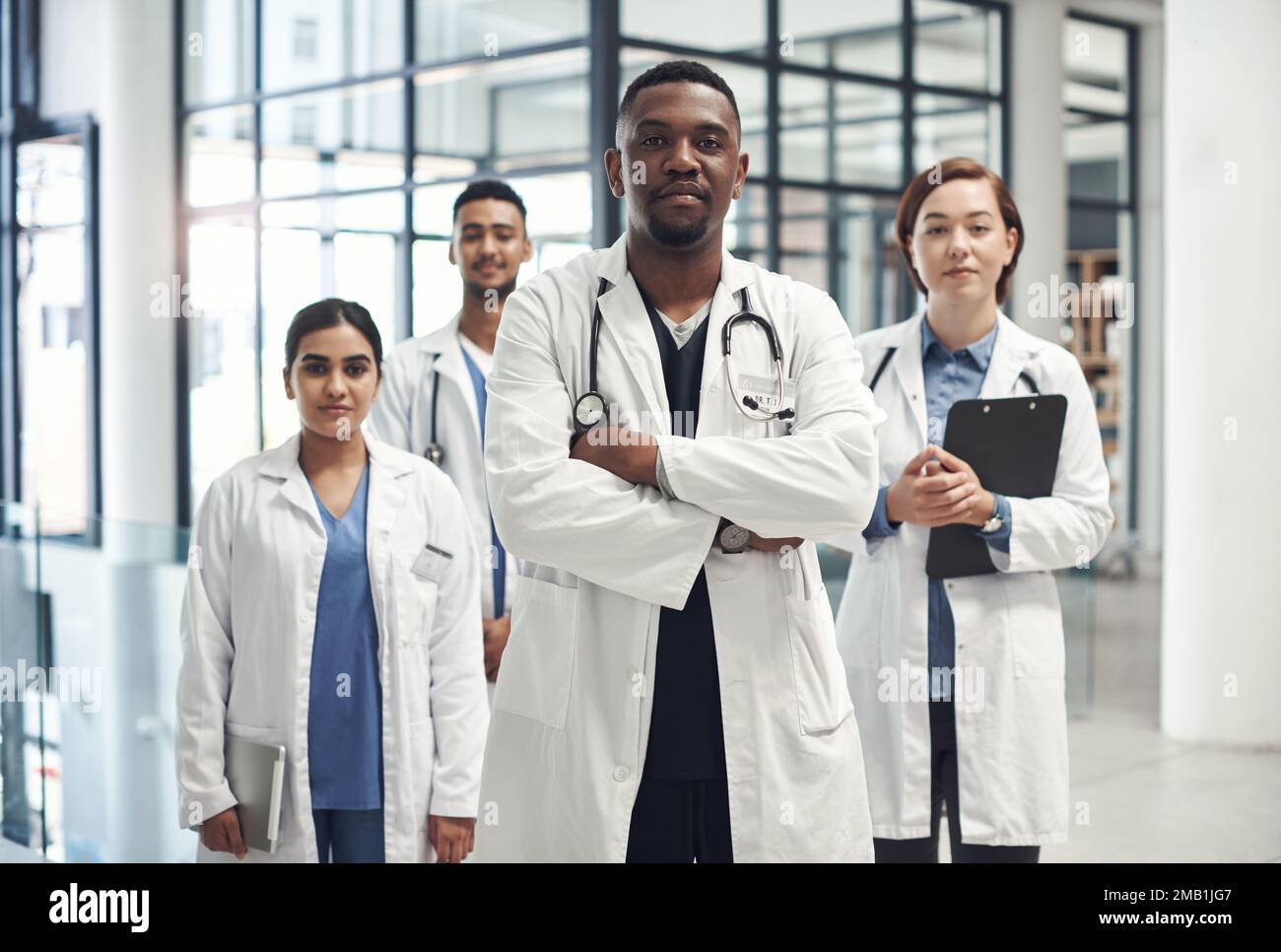 We save lives everyday. a group of medical staff together at work Stock ...