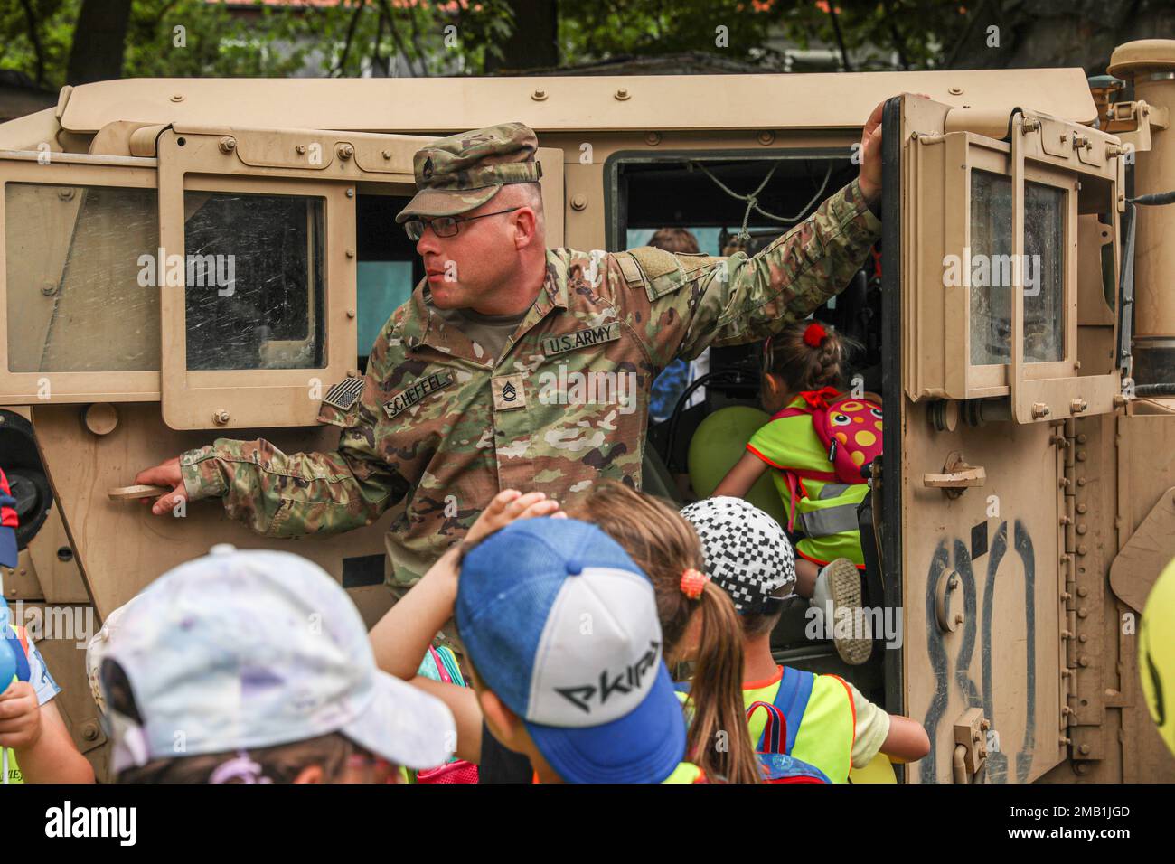 U.S. Army Sgt. 1st Class Anthony Scheffel, assigned to 3rd Armored ...