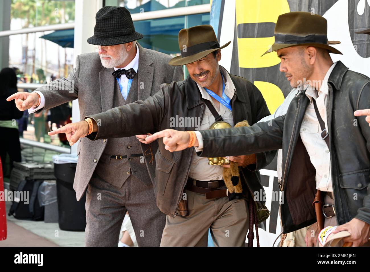 Costumed characters pose on day three of Comic-Con International on ...