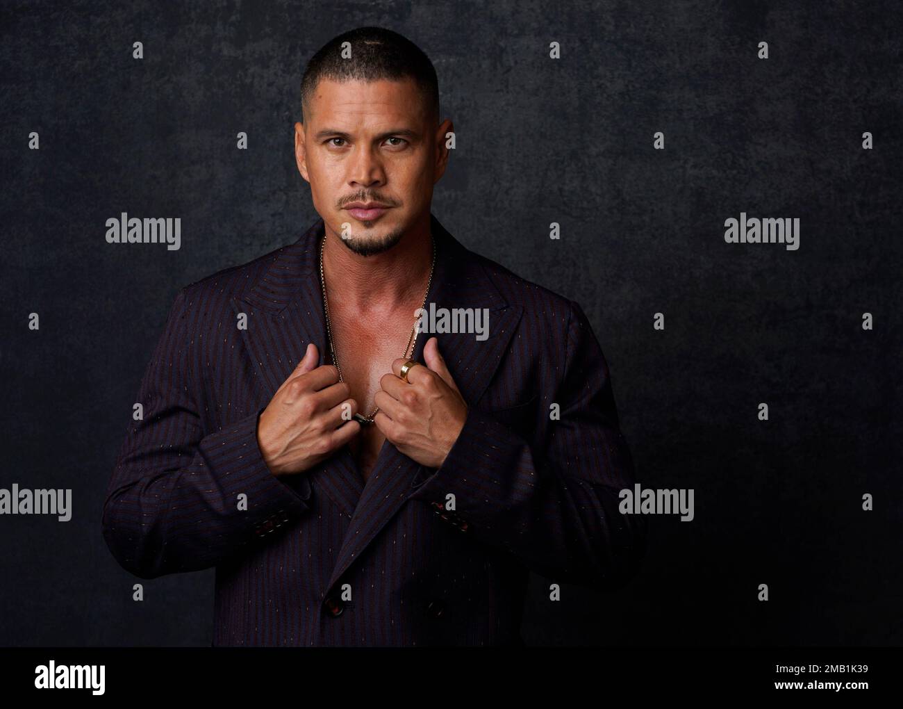 JD Pardo poses for a portrait to promote "Mayans M.C." on day three of ...