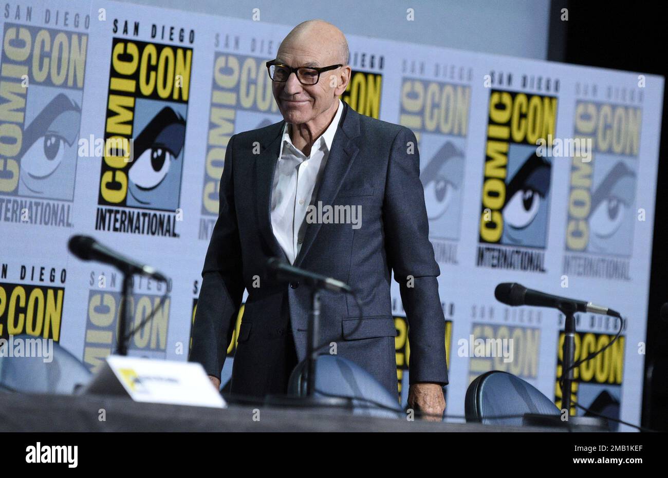 Patrick Stewart attends the Star Trek Universe panel on day three of ...