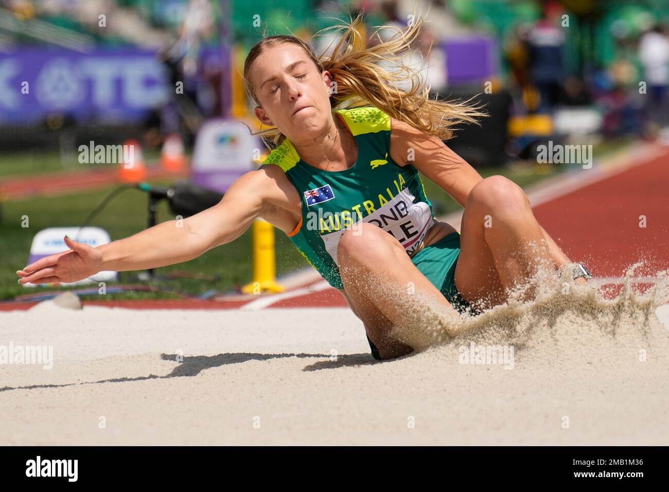 Samantha Dale, of Australia, competes in qualifications for the women's ...