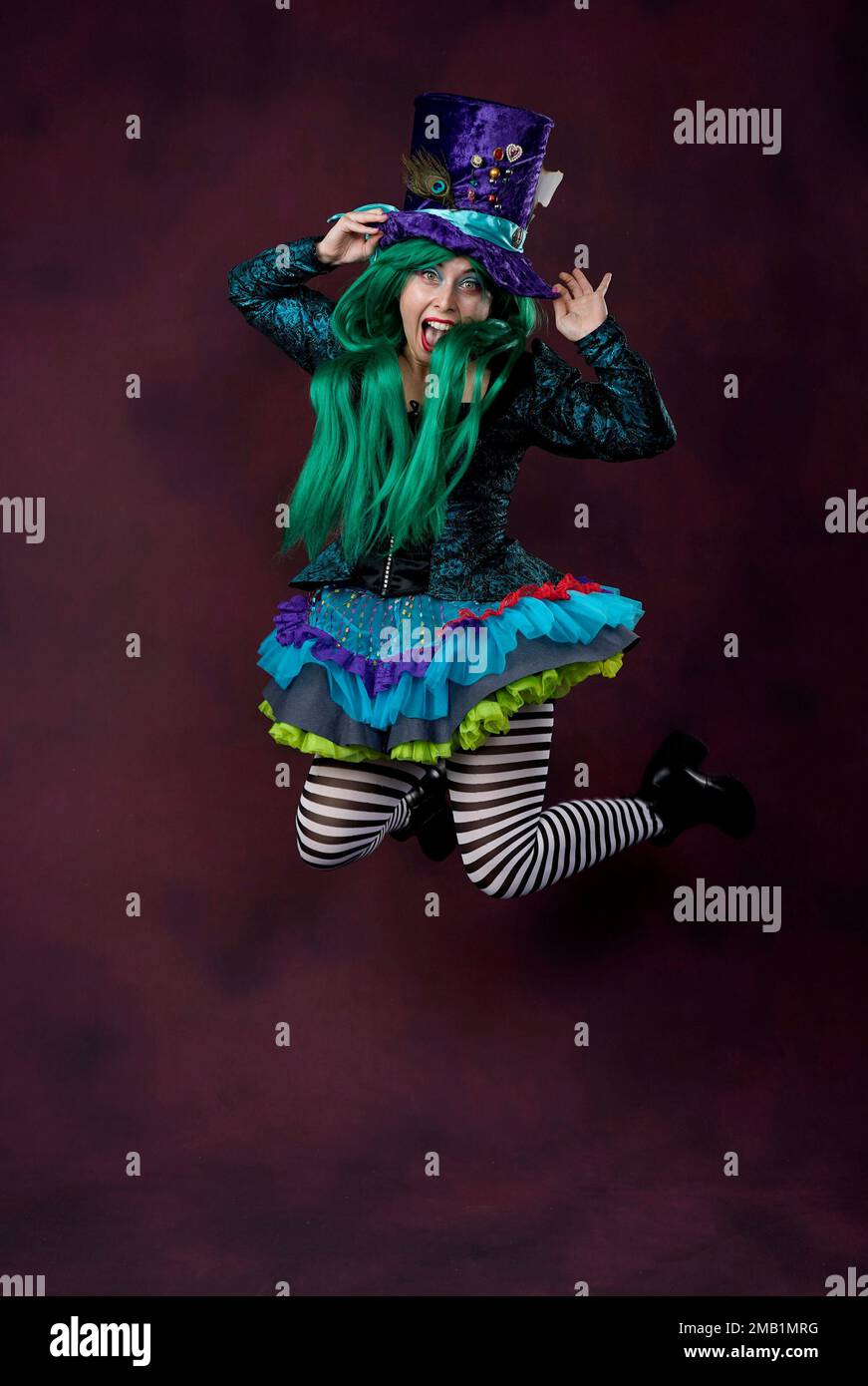 Kaleigh Kailani, from Los Angeles, poses for a portrait dressed as the ...