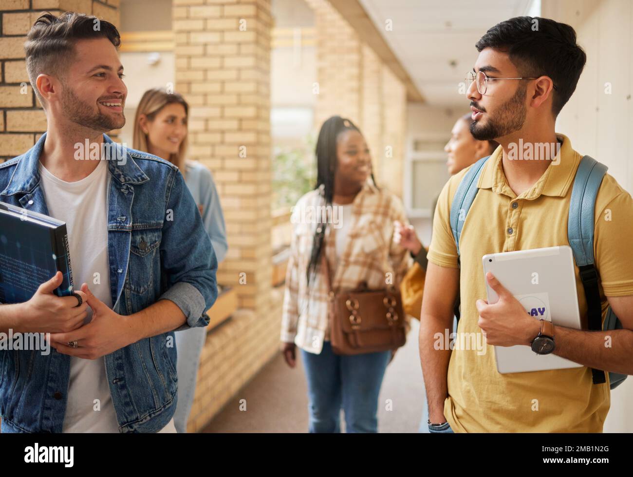 Group Of School Friends Talking