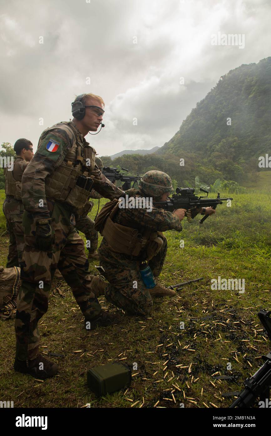U.S. Marine Corps Capt. Jett Meenach shoots a French Mini-me during a ...