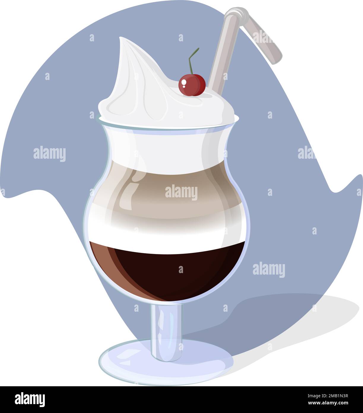 Vintage doodle cocktail glass Stock Vector Images - Alamy