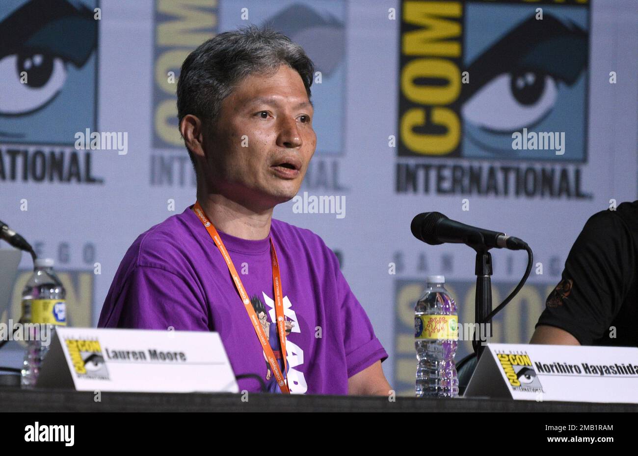 Norihiro Hayashida attends a panel for "Dragon Ball Super: Super Hero ...