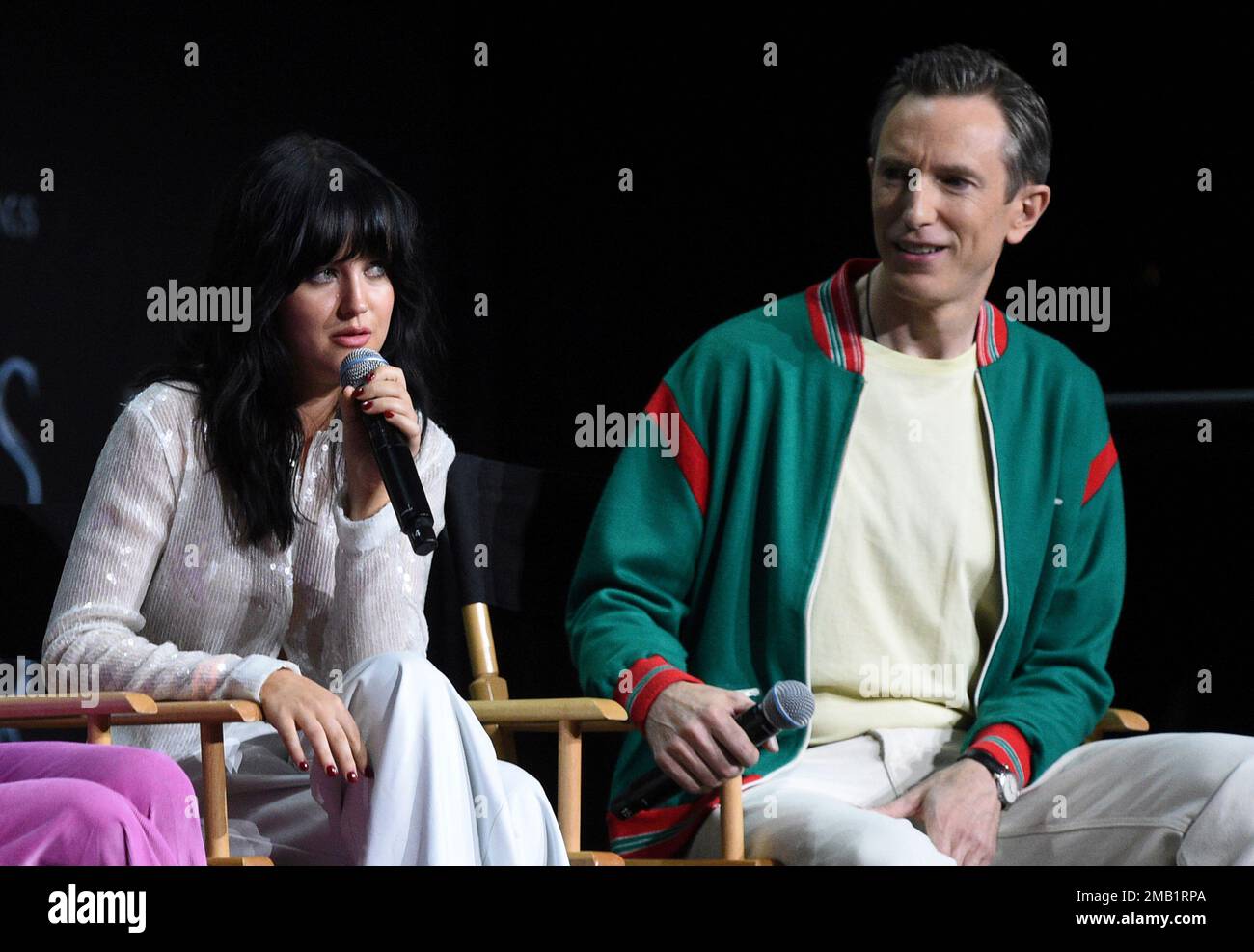 Markella Kavenagh, from left, and Daniel Weyman attends a panel for ...