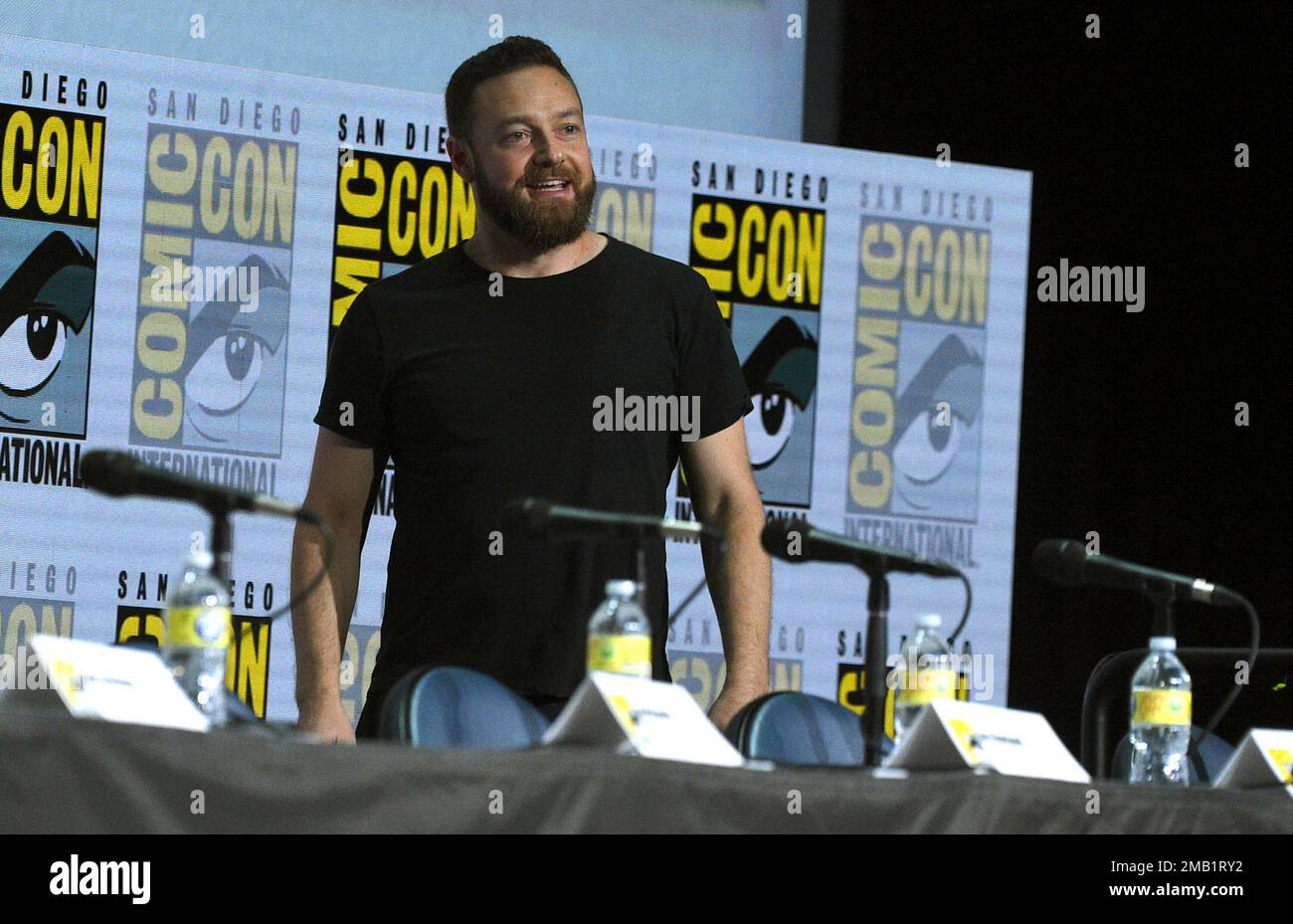 Ross Marquand attends a panel for "The Walking Dead" on day two of ...
