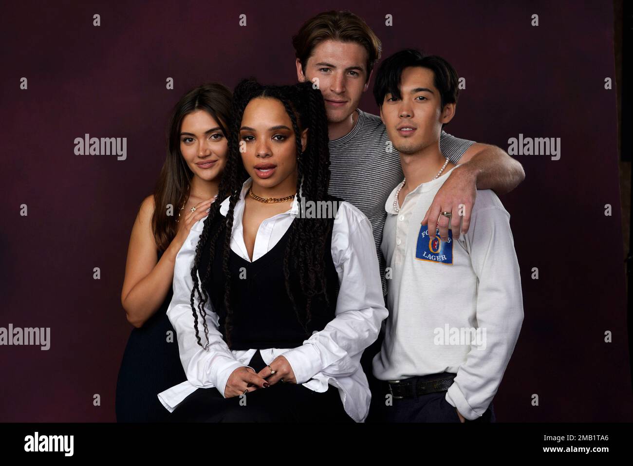 Daniela Nieves, from left, Sisi Stringer, Kieron Moore and Andre Dae Kim pose for a portrait to ...