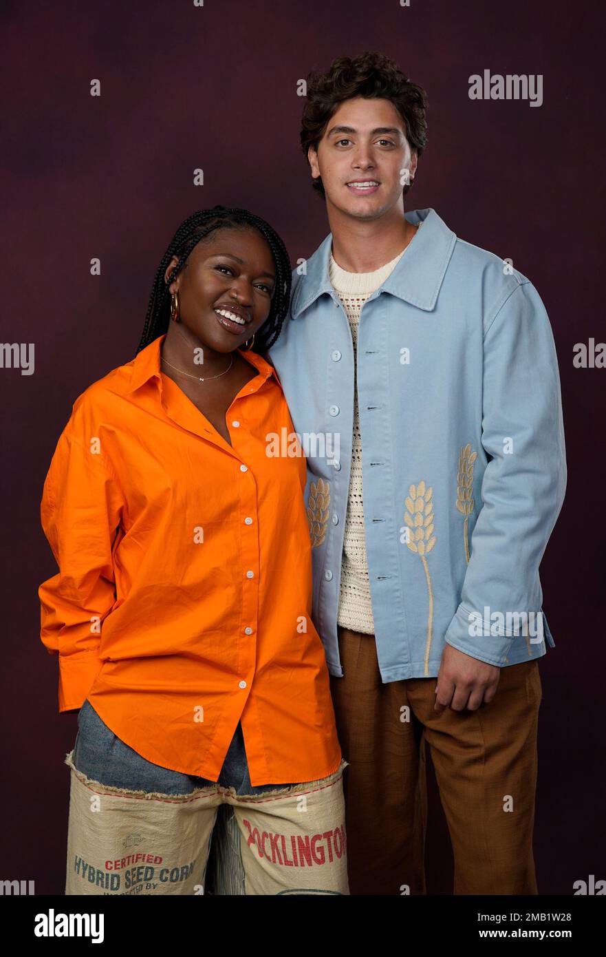 Zuri Reed, left, and Antonio Cipriano pose for a portrait to promote ...